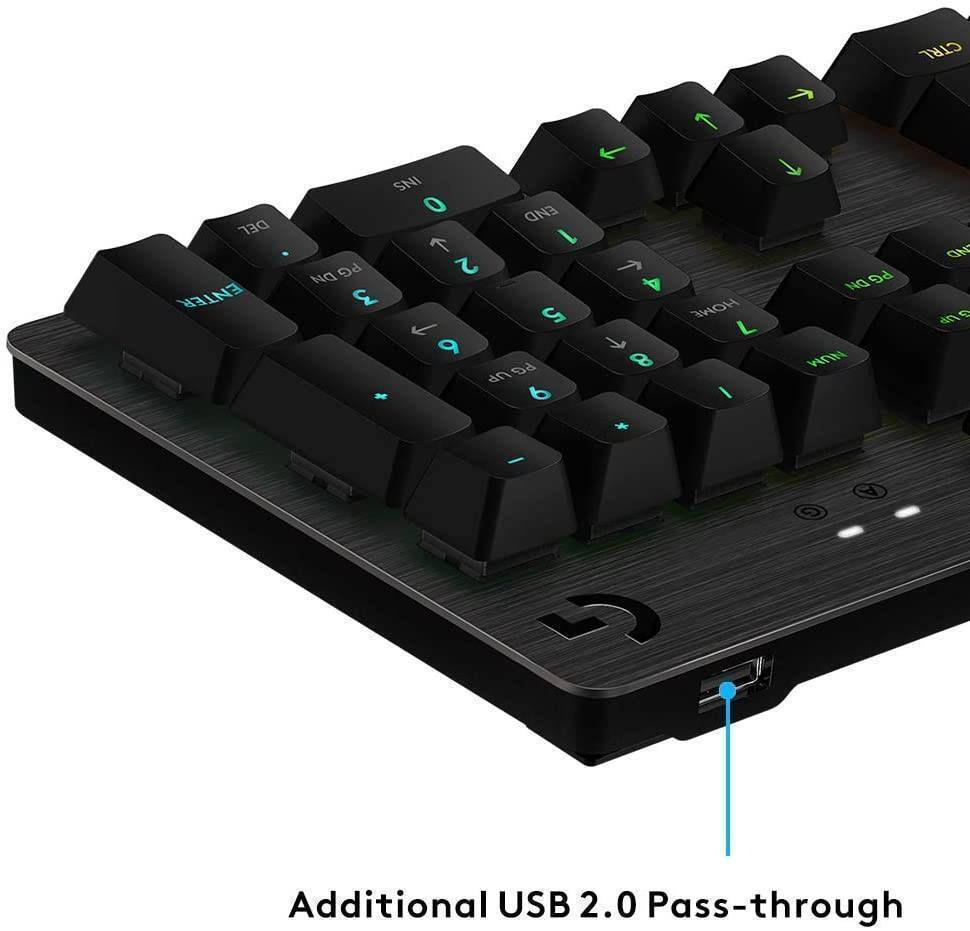 Logitech G513 Carbon RGB Mechanical Gaming Keyboard - CARBON - GX Blue ...