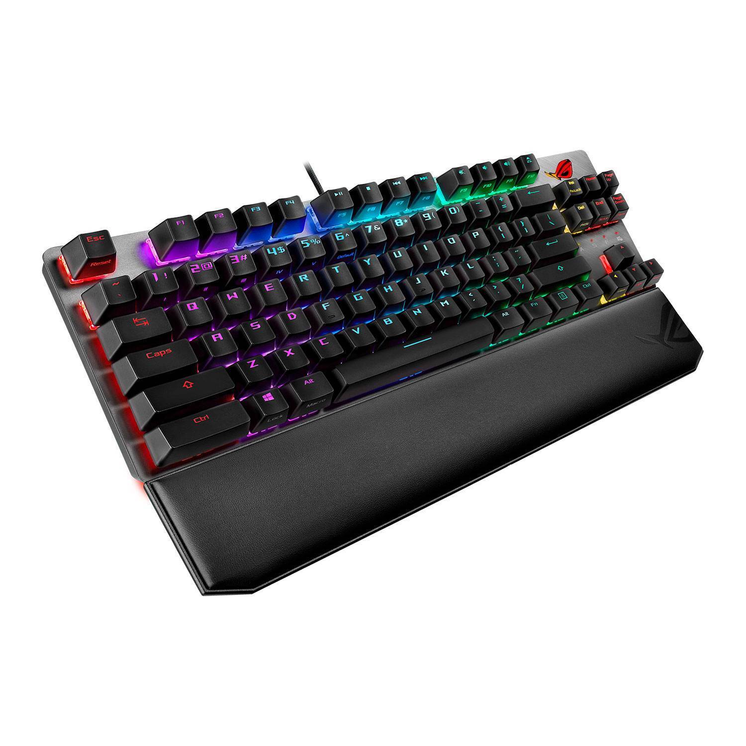 ASUS ROG Strix Scope TKL Deluxe RGB Cherry MX Red Mechanical Gaming ...
