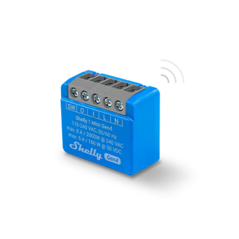 Shelly 1 Mini Gen4 Zigbee Smart Switch Matter WiFi Automated Garage ...