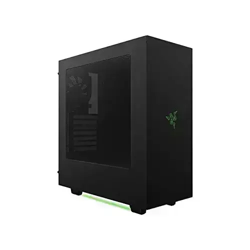 NZXT S340 Razer Edition Computer Case , Matte Black (CA-S340W-RA)
